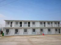 China Rust-Proof Prefabricated Living Pod 18m² for Indonesia Mining Zone White Frame Accommodation for sale