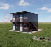 China Bi-Level Commercial Container Suite 18m² Detachable with Stairs and Viewing Deck for sale