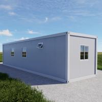 China Detachable Container House White Panel Portable Cabin With Bathroom for sale