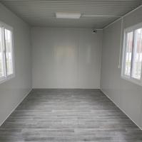 China 20 FT Triangular Roof Container With A Front Blue Glass Curtain Wall for sale