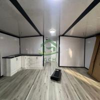 China Waterproof Flat Roof Container House Expandable Prefab Modular Container Homes for sale