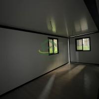 China Black Wall Panel Two Story Expandable Container House With Terrace And Canopy for sale