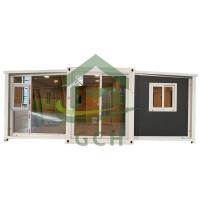 China Rust Proof Expandable Container Home 10FT 20FT 30FT 40FT With Grey Wall Panel / Glass Wall for sale