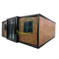 China Expandable Prefab Container House 20ft 40ft Folding Tiny House 38-75sqm for sale