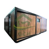 China Waterproof Flat Roof Container House Expandable Prefab Modular Container Homes for sale