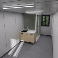 China White Wall Panel Detachable Container House Come With Kitchen And Bathroom & Tolite for sale