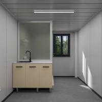 China White Wall Panel Detachable Container House Come With Kitchen And Bathroom & Tolite for sale