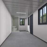 China Heavy Caliber Steel Folding Container House 18m2 Modular Building for Industrial Site Office and Crew Dormitory for sale