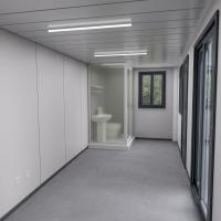 China Heavy Caliber Steel Folding Container House 18m2 Modular Building for Industrial Site Office and Crew Dormitory for sale