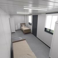 China Insulated Detachable Container House 3x6m Weatherproof Prefab Modular Cabin for Spain for sale