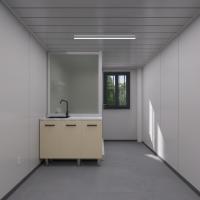 China Weatherproof Rock Wool Sandwich Panel Mobile Dormitory 18m² 3x6m for Australia Outback Mining Camp for sale