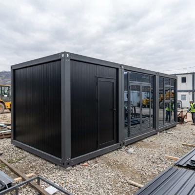 China Anti Corrosive Detachable Container House 3x6m Galvanized Steel Prefab Home for sale