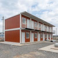 China 2 Story Prefabricated Office Building 5950x3000mm Galvanized Steel Frame for New Zealand for sale