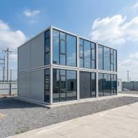 China Stackable 20ft Flat Pack Container House 6000x3000mm Multi Story Camp Module for sale