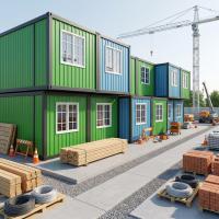 China Waterproofing Luxury Flat Pack Homes 20ft Customized Modular Resort Villa for sale
