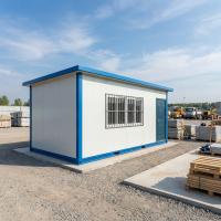 China Modular Flat Pack Container House 20ft Detachable Construction Worker Dormitory 18m2 for sale