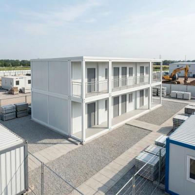 China Prefab Folding House Detachable Industrial Park Staff Dormitory Multi Unit for sale