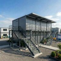 China Modular Flat Pack Container House 20ft Detachable Construction Worker Dormitory 18m2 for sale