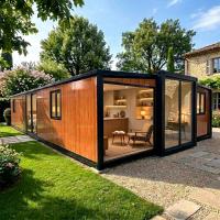 China 20ft Expandable Container Home 2 Bedroom 1 Bathroom Kitchen 38.2sqm Hydraulic Expansion for sale