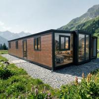 China Expandable Prefab Container House 20ft 40ft Folding Tiny House 38-75sqm for sale