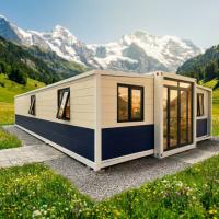 China Wind Resistant Expandable Container House , Nordic Cedar Inspired Expandable Villa for sale
