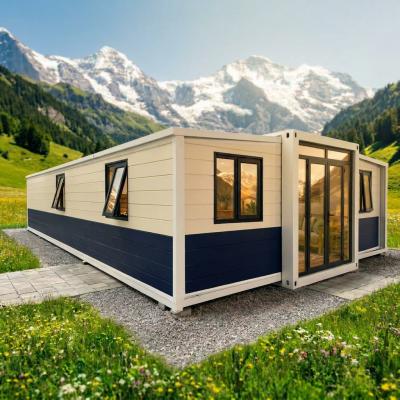 China Wind Resistant Expandable Container House , Nordic Cedar Inspired Expandable Villa for sale