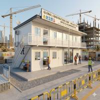 China Fast Assembly Container House Prefabricated Office Container House With Strong Steel Structure for sale