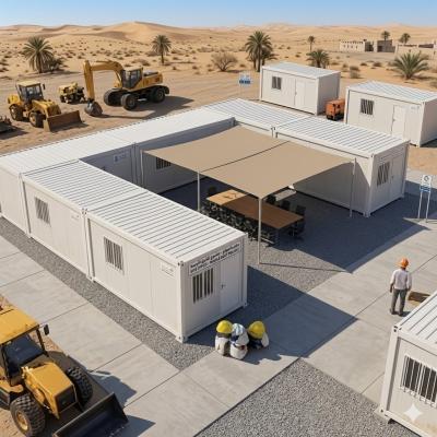 China Rail-Transport Optimized Detachable Container House 5950x3000mm Flat-Pack Modular Unit for sale