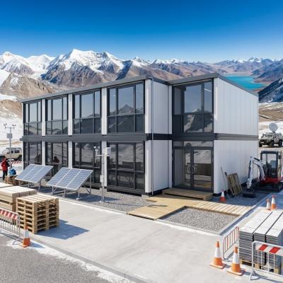China 20ft Detachable High-Altitude Research Pod Insulated Weather Station Cabin 5950x3000mm for sale