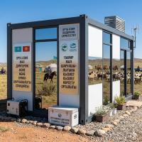 China 3x6m Detachable Pastoral Care Pod Prefabricated Veterinary Field Clinic 5950x3000mm for sale