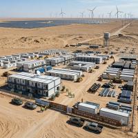 China Detachable Container House 18m² for Solar Wind Farm Prefab Camp Galvanized Steel Frame for sale