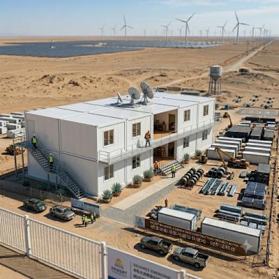 China Detachable Container House for Renewable Sites | Solar & Wind Farm Prefab Camp for sale