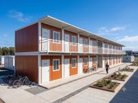 China Multi-Unit Prefabricated Workforce Apartment: 2-Story Combined Modular Dormitory with Walkway Balcony for Large-Scale Construction Sites for sale