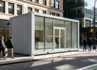 China 20ft Prefabricated Shipping Container Boutique Pop Up Retail Store 5950x3000mm Glass Facade for sale