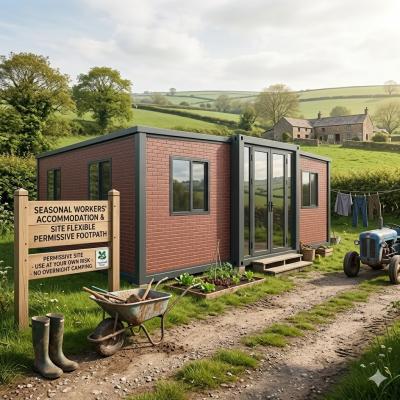 China Expandable Mobile Home House 20 sqm 38.2 sqm Folding Container for Agricultural Seasonal Housing for sale
