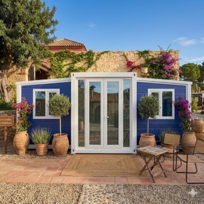 China Premium Expandable Container House 20ft 38.2m2 Prefab Modular Home for Spanish Developers for sale