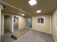 China Heavy Duty Expandable Container Site Office / Labor Cabin Color Customized for sale