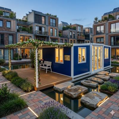 China Space Saving Expandable Modular House 20m2 38m2 Compact Workspace Mobile Prefab House for sale
