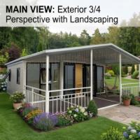 China 20ft Gable Roof Expandable Container Home 38.2sqm with Full View Balcony Terrace for sale