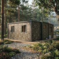 China Modern Luxury Tiny House 10FT- 40FT Container Home Expandable With Stone Exterior for sale