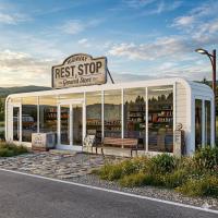 China Luxury Apple Cabin Container House Mobile Roadside Shop 5800mm Pop Up Retail Pod for sale