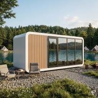 China Luxury Apple Cabin Pod 5.8m Aero Grade Aluminum Prefab Modern Tiny House 5800mm for sale