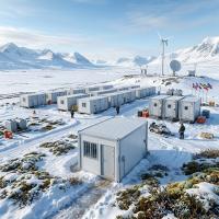 China Winterized Flat Pack Container House , High Insulation Arctic Home for sale