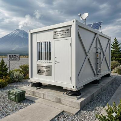 China Anti Seismic Flat Pack Container House Earthquake Resistant Flat Pack Modular Homes for sale