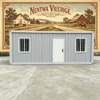 China Rustic Texas Meadow Retreat Module 18m² 20ft Flat-Pack Cabin with Clay Brown Envelope and Galvanized Steel Frame for sale