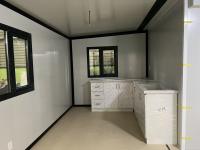 China Modernist Deep Charcoal Living Module with Full Height Panoramic Window and Luxury Backyard Guest Studio for sale