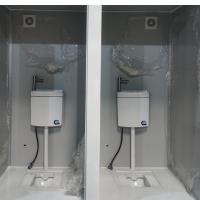 China Commercial Twin Toilet Pod 2000x1100x2300mm Galvanized Steel Anti Rust Shell with Crane Lift Anchors for sale