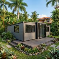 China 30FT Expandable Container House 58.3m² Tropical Climate Ready Insulated Steel Home for sale