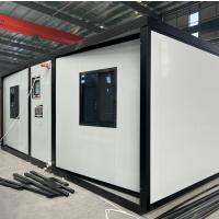 China Modernist Obsidian Gray 20ft Expandable Container House 38.2m² with Broken Bridge Aluminum Glass Door for sale