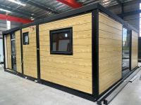 China Prefabricated Expandable Container Villa 38-75 sqm Insulated Wood Cladding for AirBnB Resort for sale